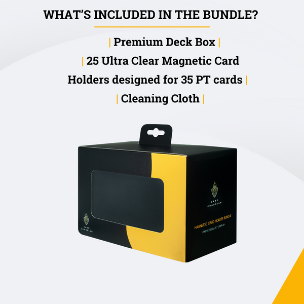 Card Guardian - Magnetic Card Holder Bundle | Premium Deck Box with 25