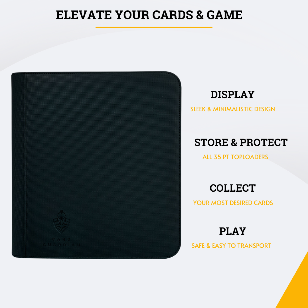 Card Guardian Premium Zipper Binder for 160 Cards